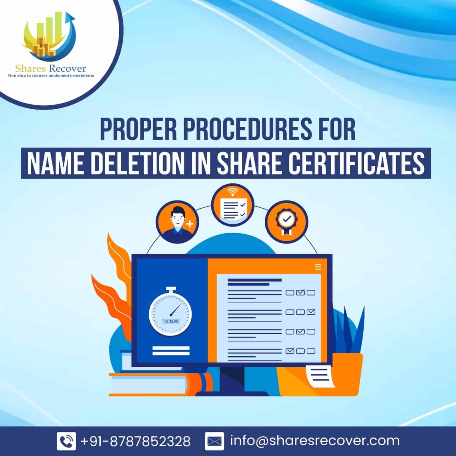 Proper Procedures for Name Deletion in Share Certificates